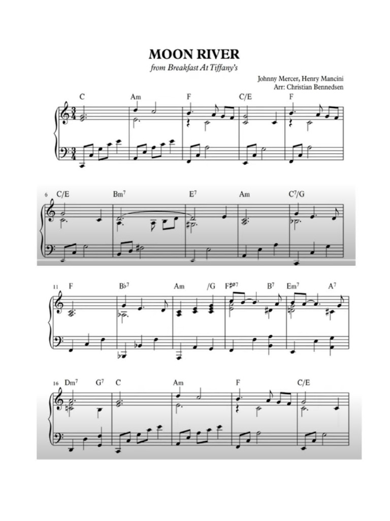 Moon River Partitura | PDF