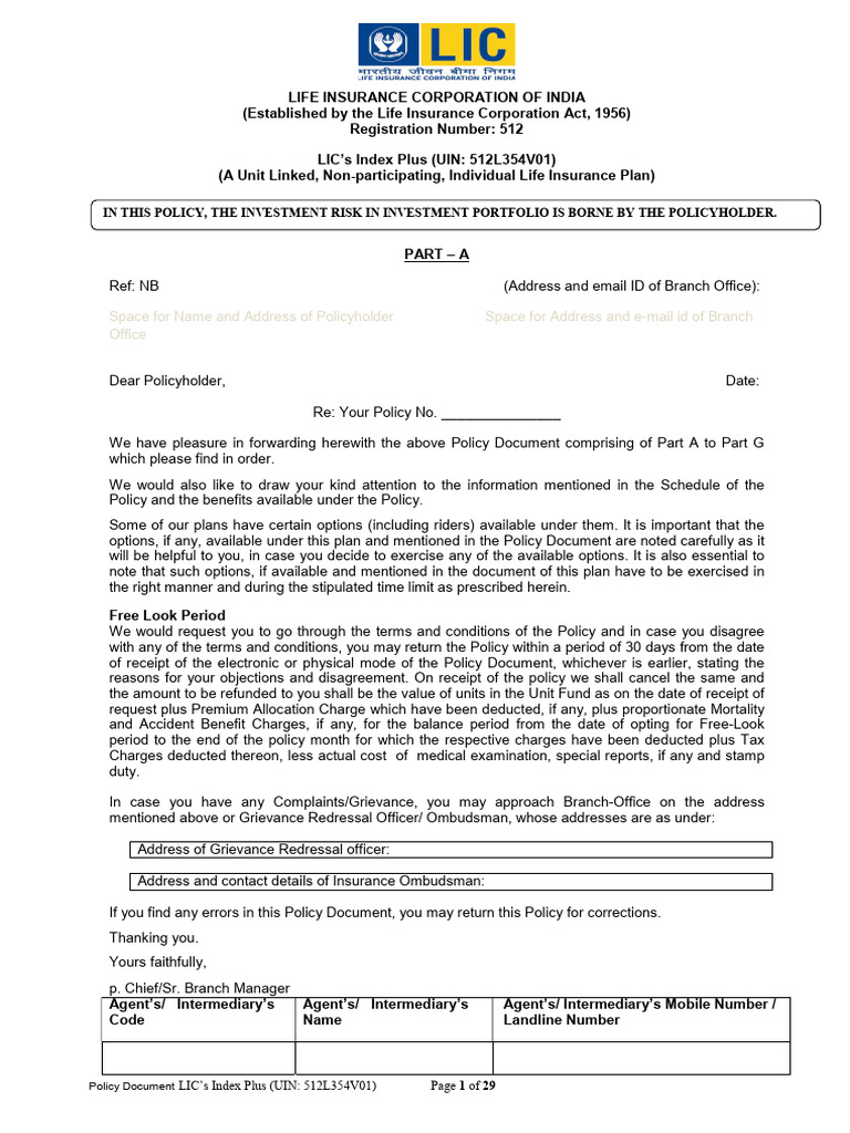 Poldoc Index Plus | PDF | Insurance | Life Insurance