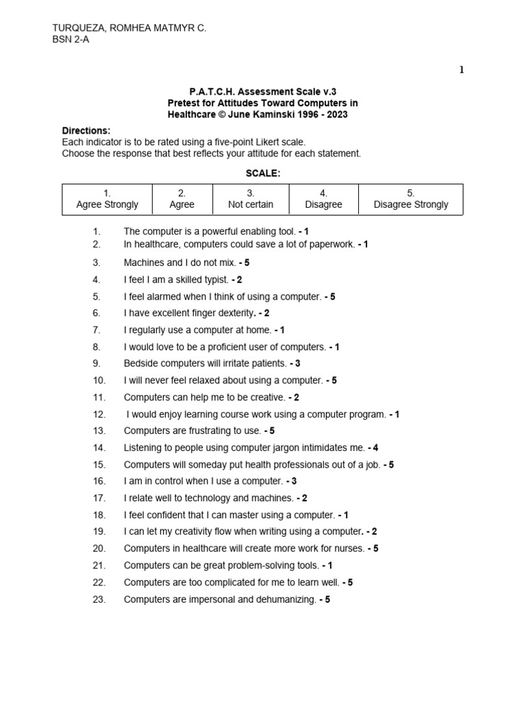 PATCH - Personal Plan - v3 | Download Free PDF | Nursing | Health ...