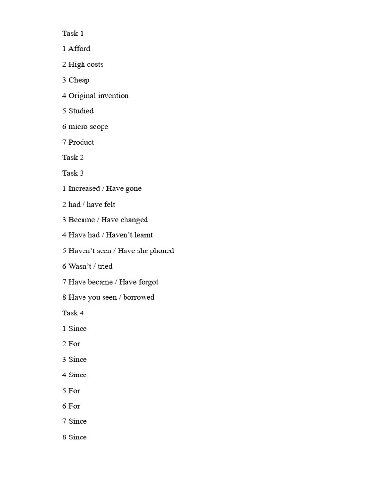 English Language Learners Tasks | PDF
