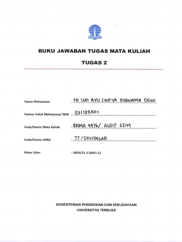 EKMA4476 Audit SDM - Tugas2 | PDF