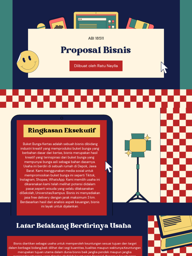 Proposal Bisnis Buket Bunga Kertas | PDF