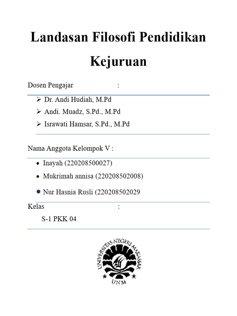 Landasan Filosofis Pendidikan Kejuruan | PDF | Karier & Perkembangan