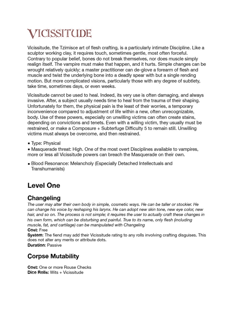 Vicissitude-1 1 | PDF