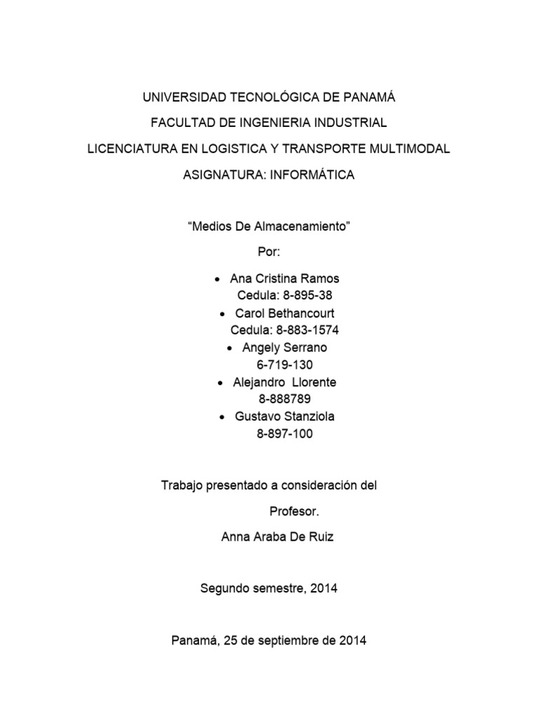 Medios de Almacenamiento1 | PDF | Disco flexible | Disco duro