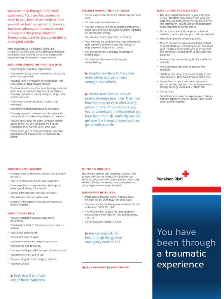 English | PDF | Psychological Trauma | Feeling