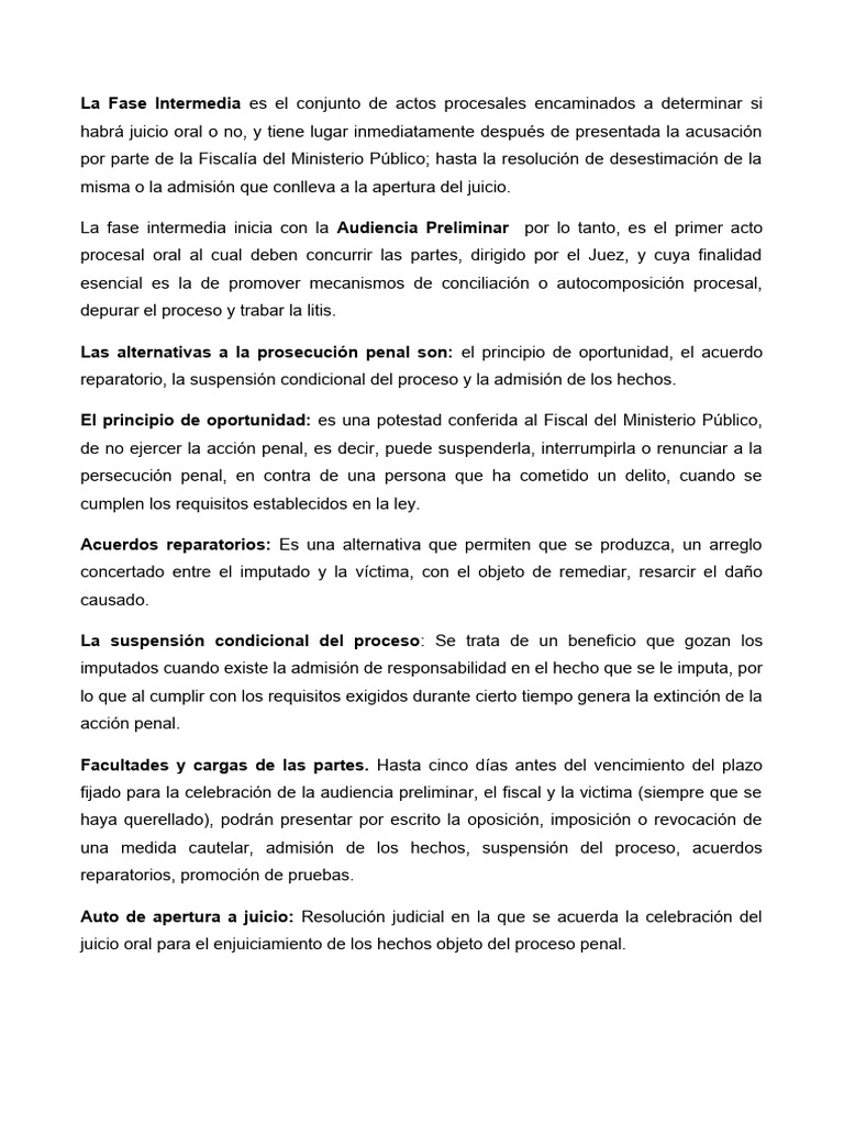 Fase Intermedia | PDF | Derecho