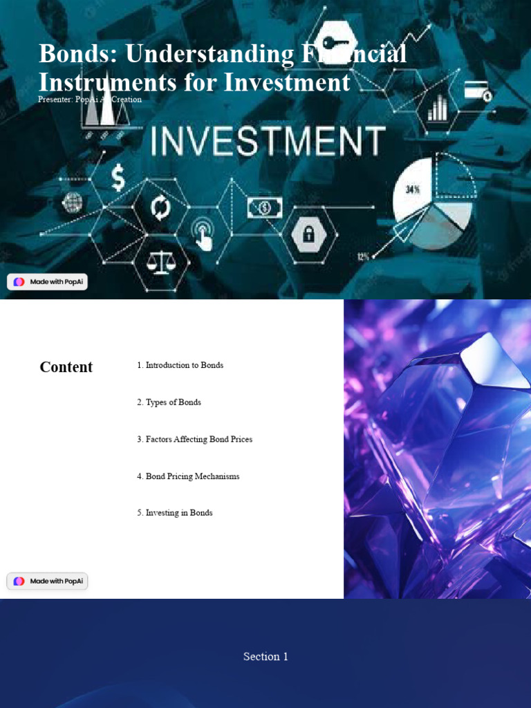 Bonds - Understanding Financial Instruments For Investment | PDF | Cost ...