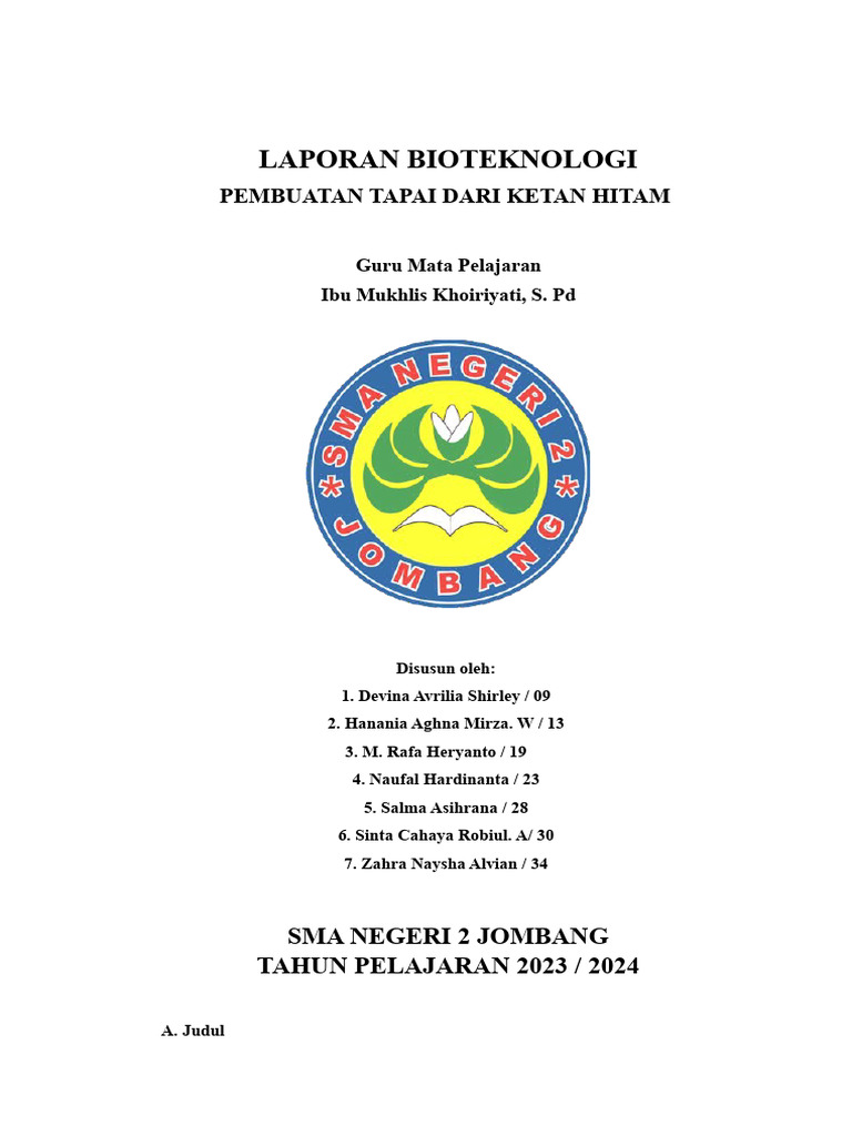 Laporan Tapai Ketan Hitam | PDF