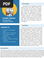 The Story of Messi | PDF | Lionel Messi | Sports