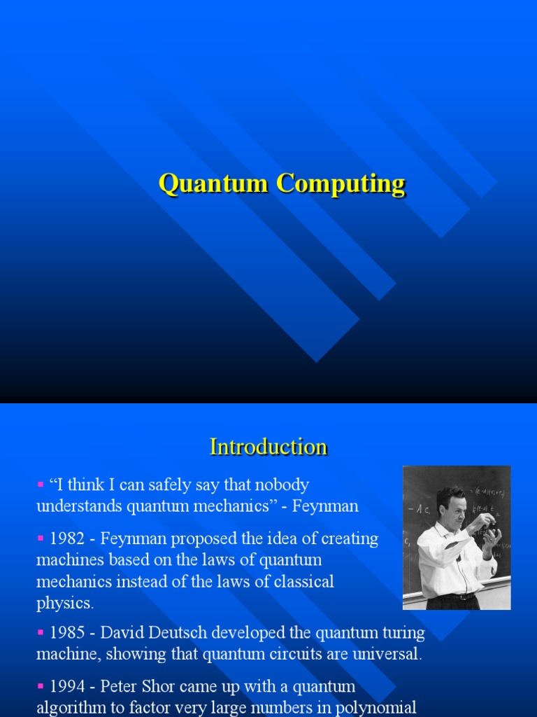 Quantum Computing | PDF | Quantum Computing | Quantum Mechanics