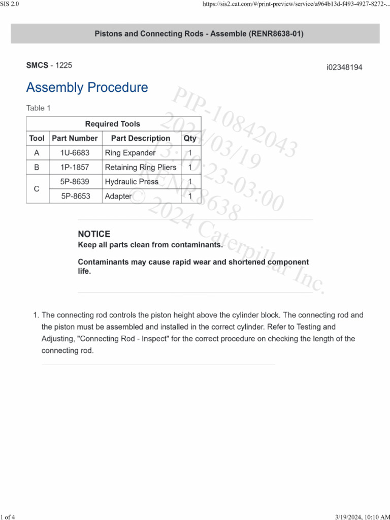 armado cabeza de piston | PDF | Piston | Engines