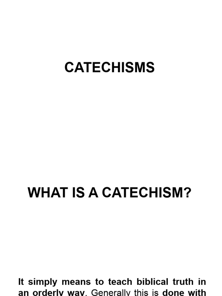Catechism Lesson - God - Q6 To Q8 | PDF | God The Father | Trinity