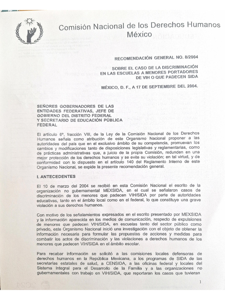 Recomendaciones CNDH-09DPR1308K | PDF