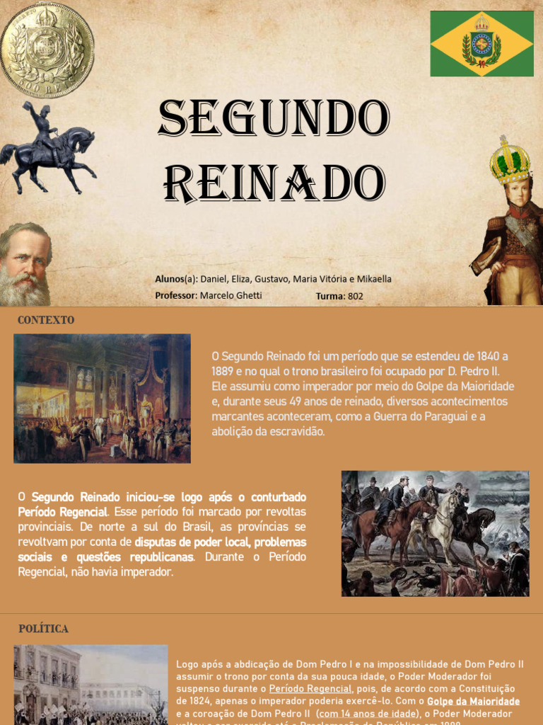 Segundo Reinado: Política e Economia | PDF | Escravidão | República