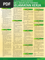 UU No 1 Tahun 1970 Tentang Keselamatan Kerja-1 | PDF