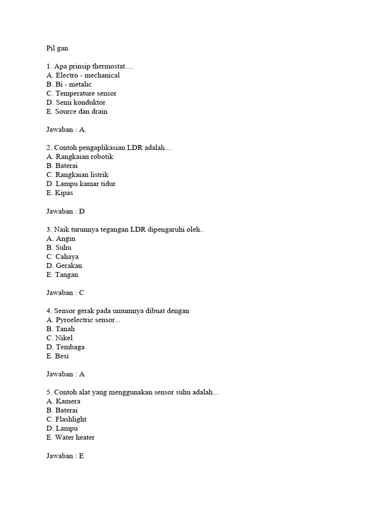 Contoh Soal PRE Adri | PDF