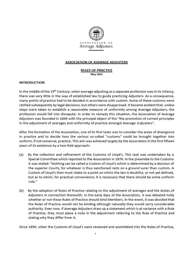 AAA Rules of Practice May 2022 | PDF | Insurance | Cargo