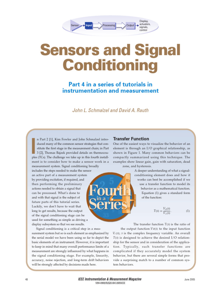 Signal Conditioning for Sensors | PDF | Analog To Digital Converter ...