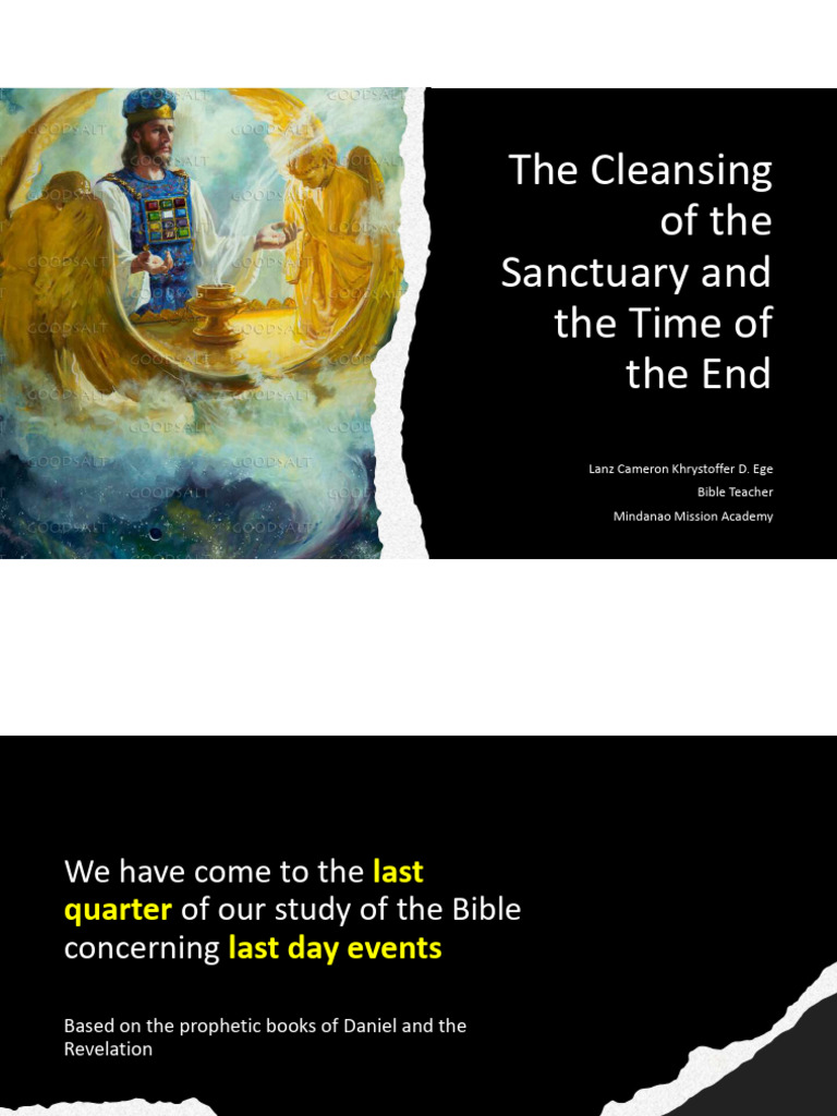 Sanctuary Cleansing and End Times Prophecy | PDF | Philosophy