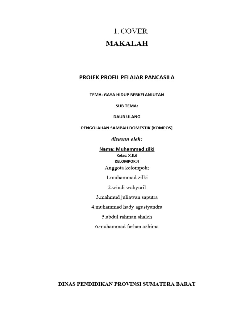 Panduan Karya Ilmiah Projek Propela | PDF