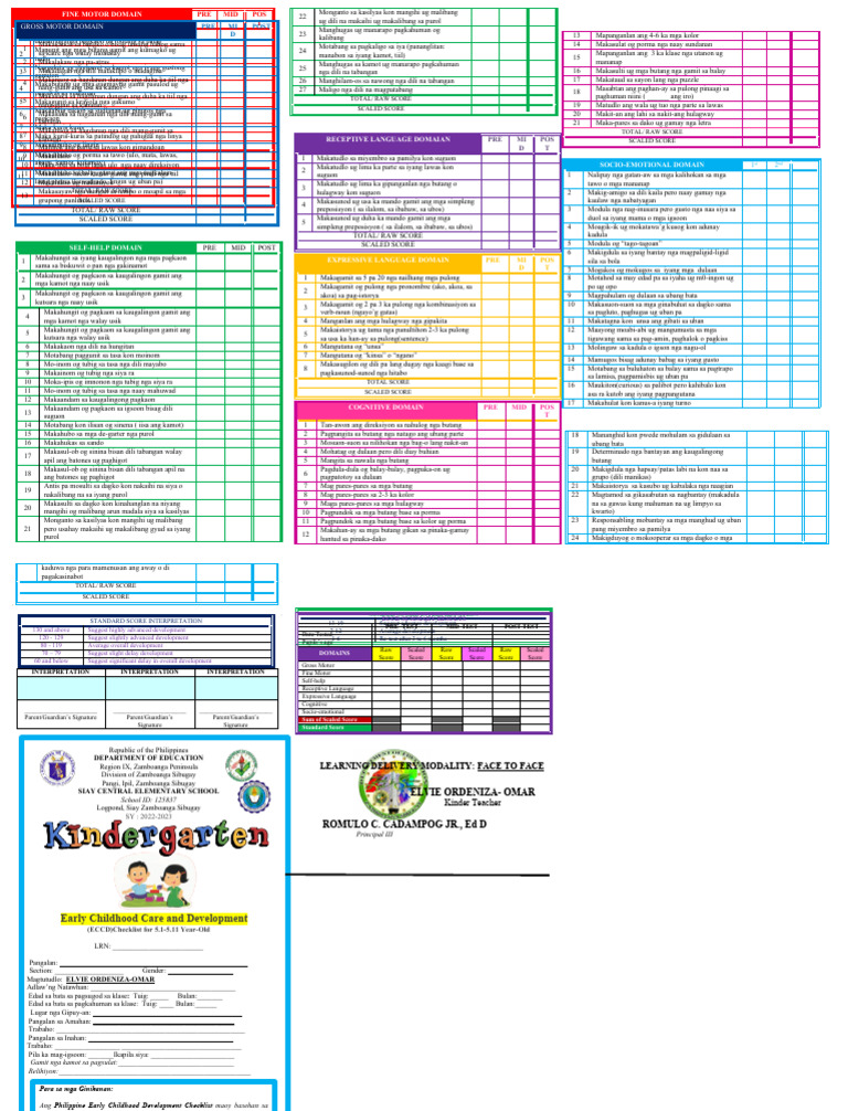 Ecd Sinugbuanong Binisaya New Pre-Mid-Post | PDF