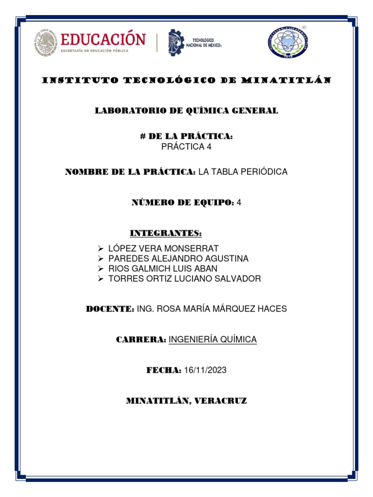 Practica 4 Lab | PDF | Química | Ácido
