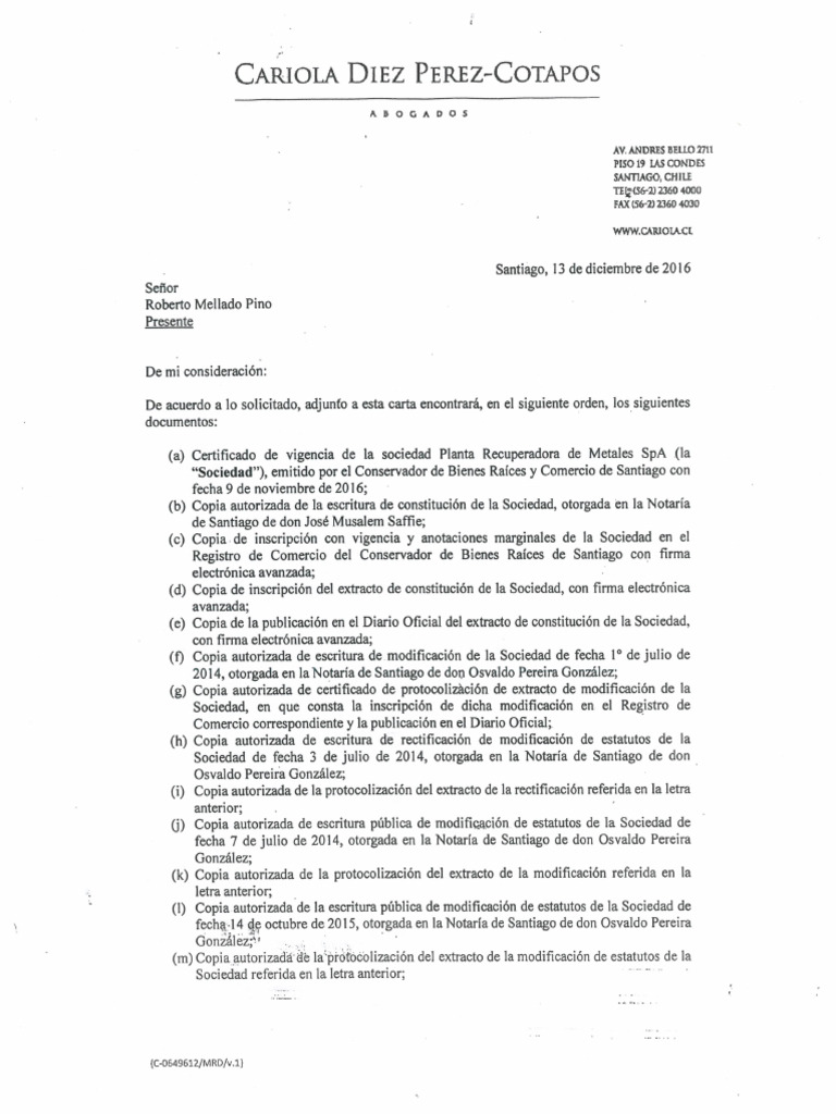 Documentos de Cariola | PDF
