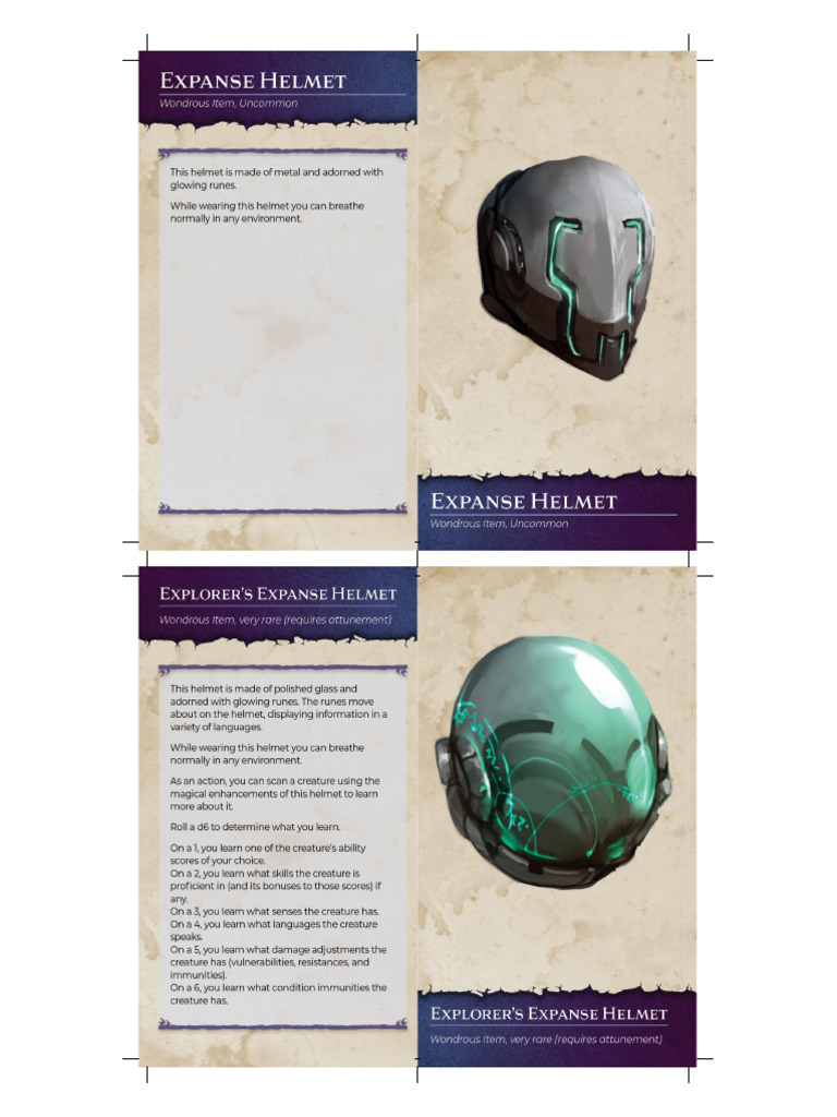 Expanse Helmets | PDF