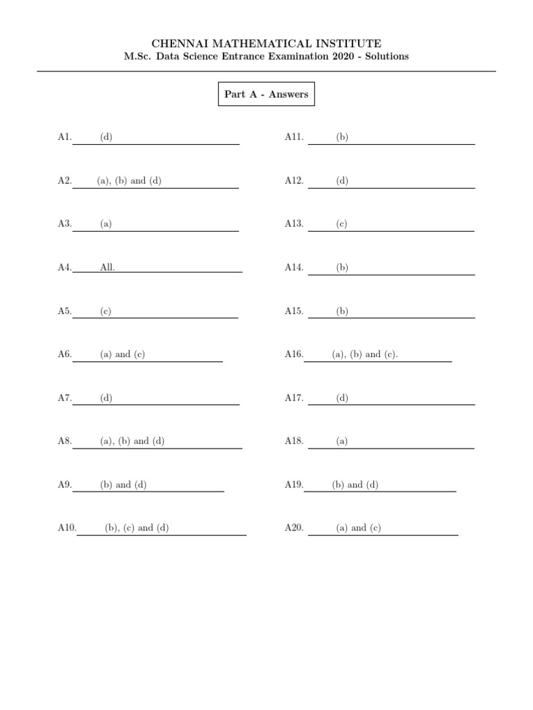 Mscds2020 Solutions | PDF | Permutation | String (Computer Science)