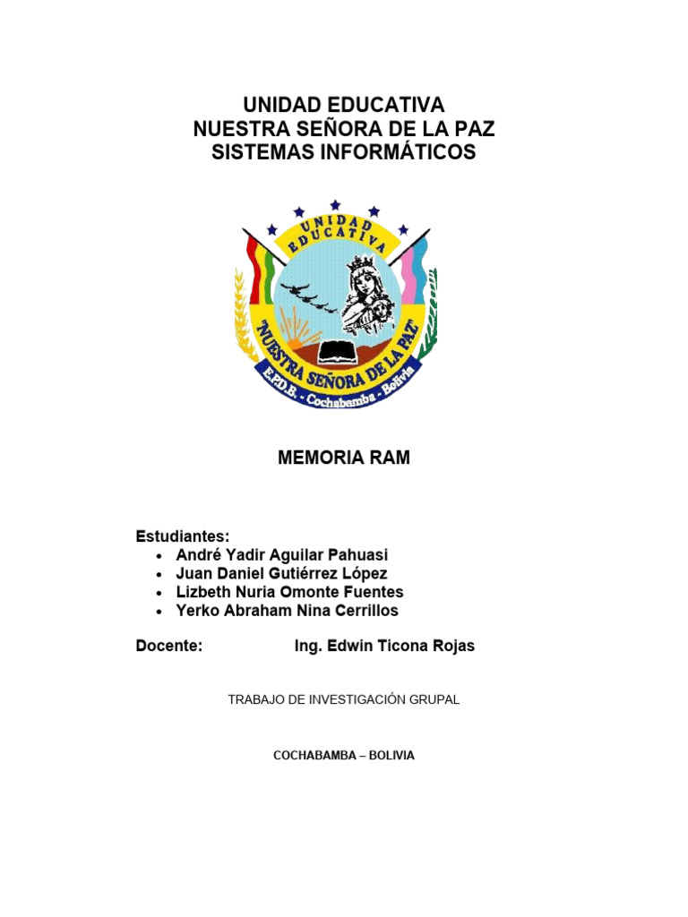Tarea de Sistemas Nya UwU - NSLP | PDF | Almacenamiento de datos de la computadora | Memoria de ...