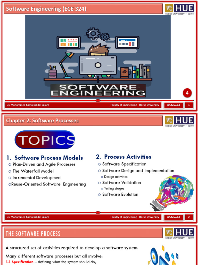 Lecture 4 Software Engineering - Dr Mohammed Kamal 2024 | PDF | Agile Software Development ...