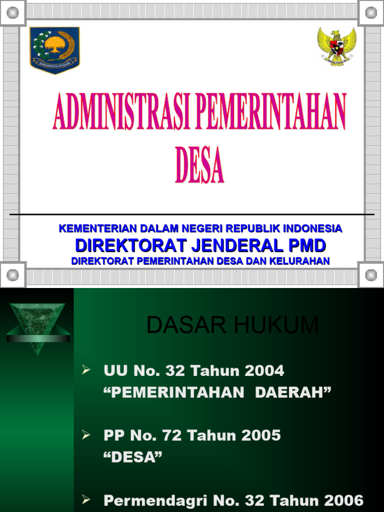 5 Administrasi Desa | PDF