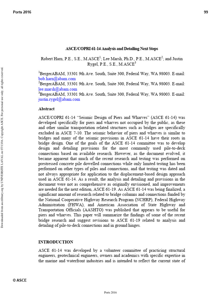 ASCE/COPRI 61-14 Analysis and Detailing Next Steps | PDF | Fracture | Pipe (Fluid Conveyance)