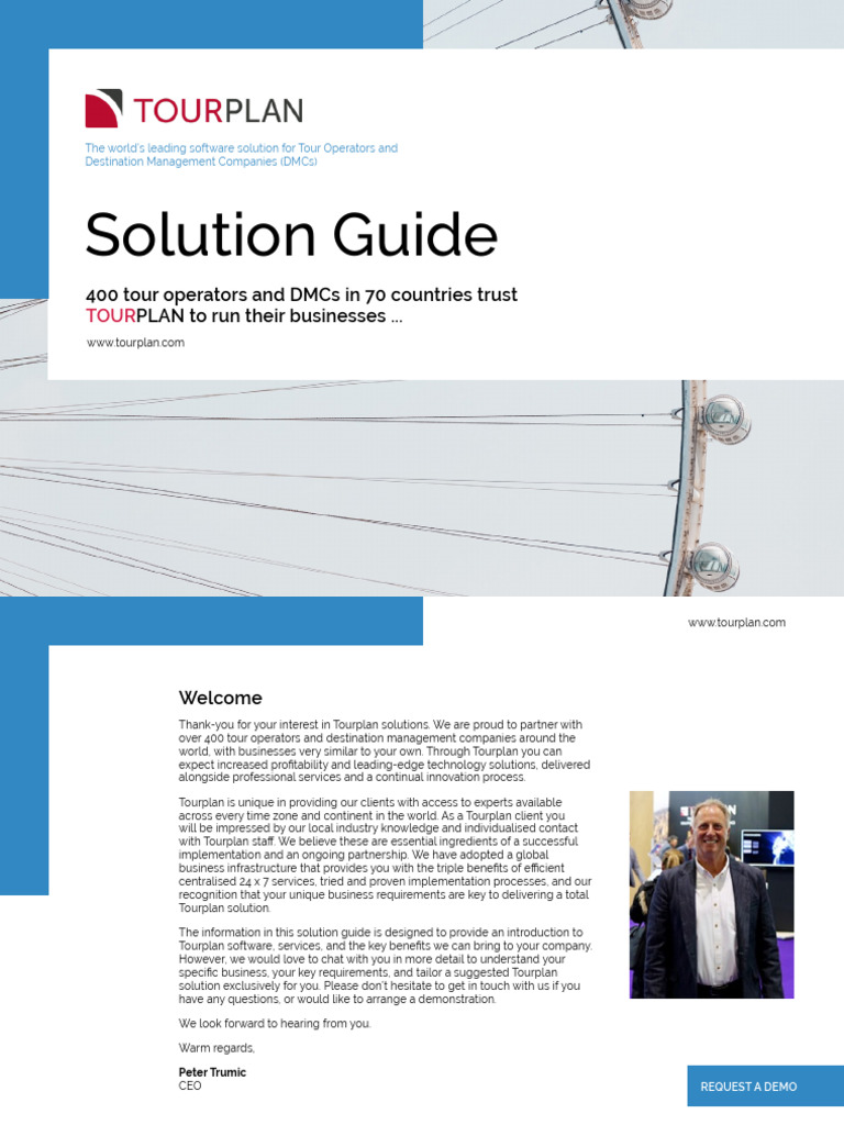 Tourplan Solution Overview | PDF | Cloud Computing | Cheque