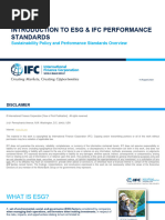 Final Sustainability Policy and Performance Standards Overview | PDF | Sustainability | Biodiversity