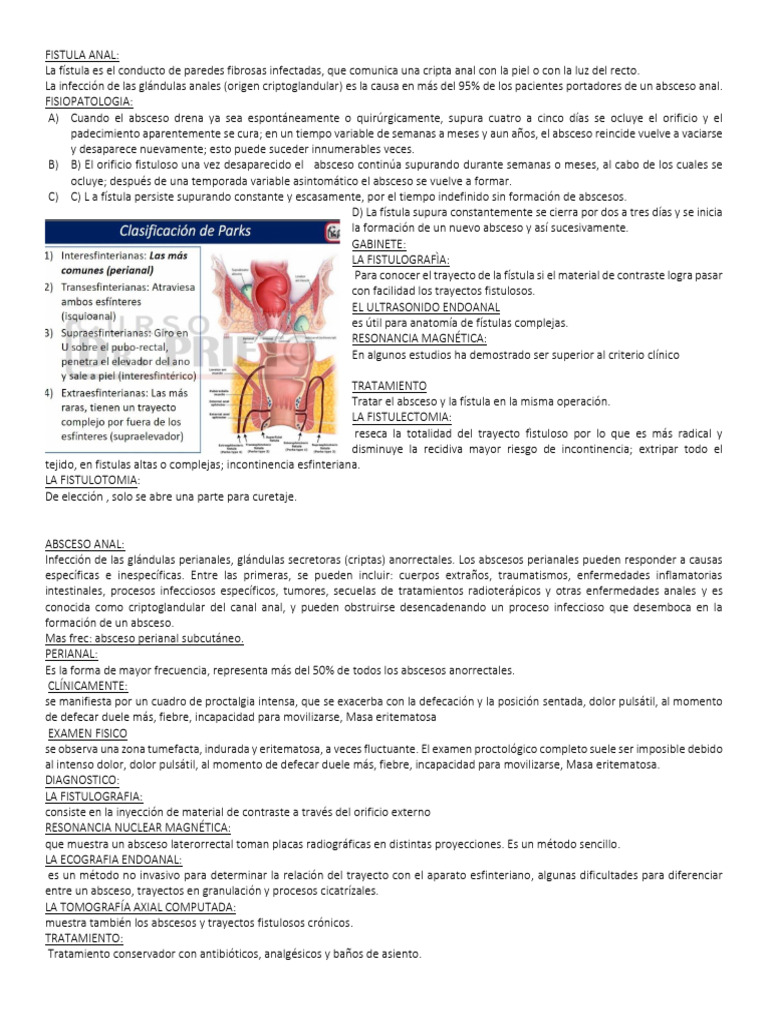 Fistula Anal | PDF | Enfermedades y trastornos | Medicina