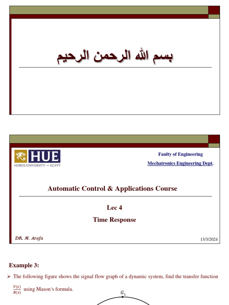 Lec4 | PDF | Laplace Transform | Control Theory
