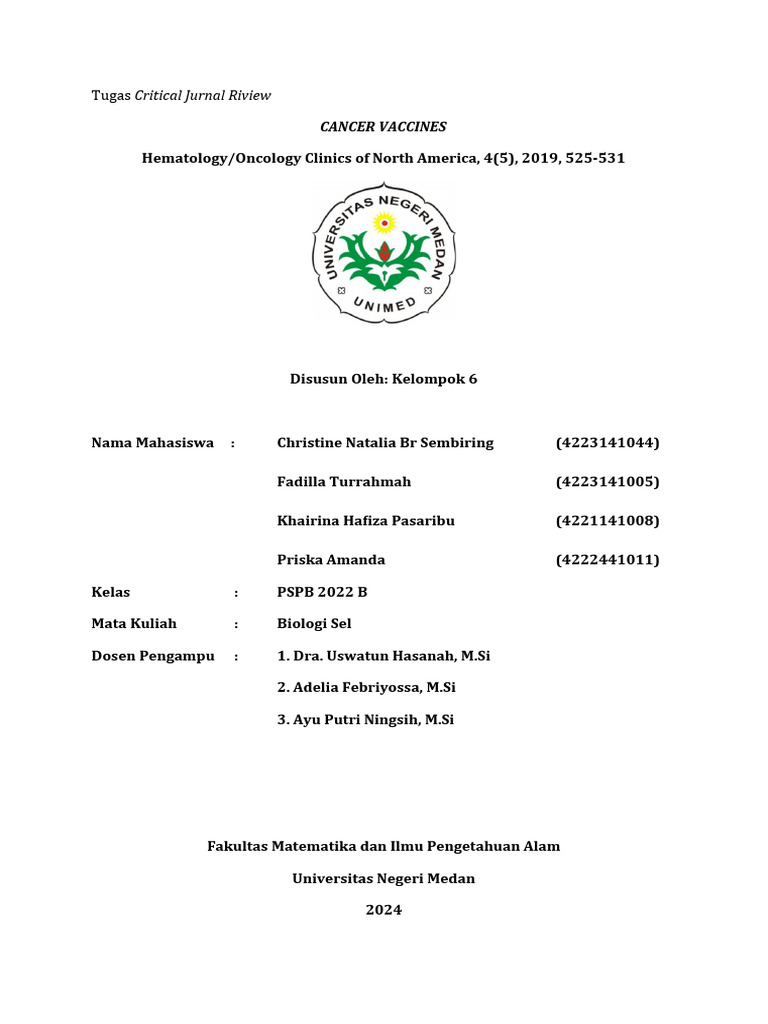 CJR Biologi Sel - Kelompok 6 - PSPB 22 B | PDF | Pengembangan Diri | Kesehatan Holistik