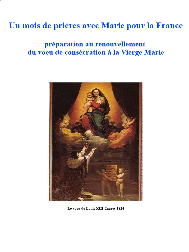 Prières pour la France et Marie | PDF | Marie, mère de Jésus | Logos ...