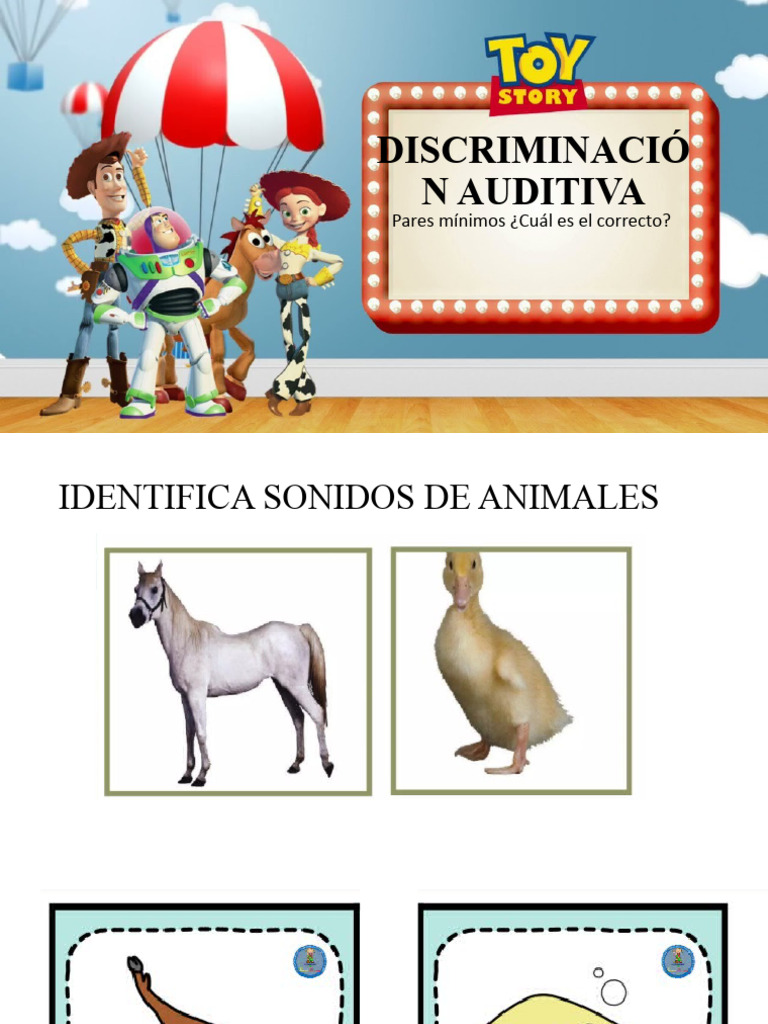 Discriminación Auditiva: Sonidos de Animales | PDF