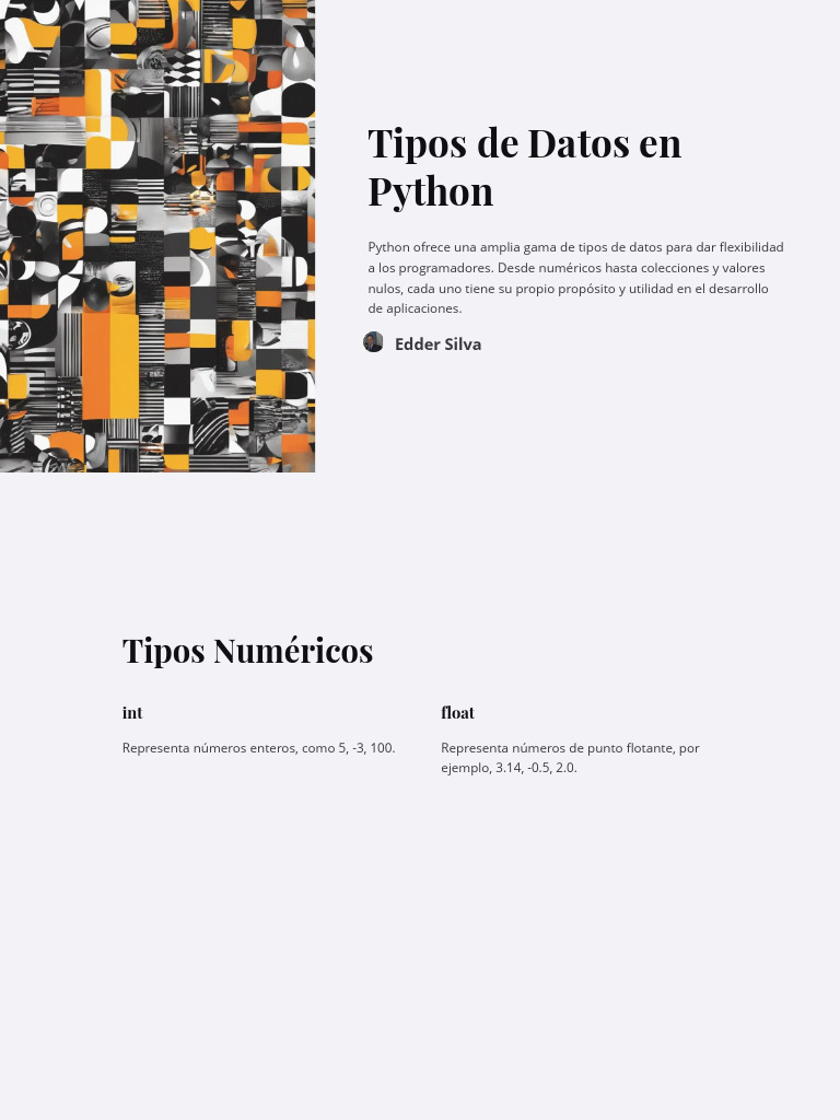 Tipos-de-Datos-en-Python | PDF | Python (lenguaje de programación) | División (Matemáticas)