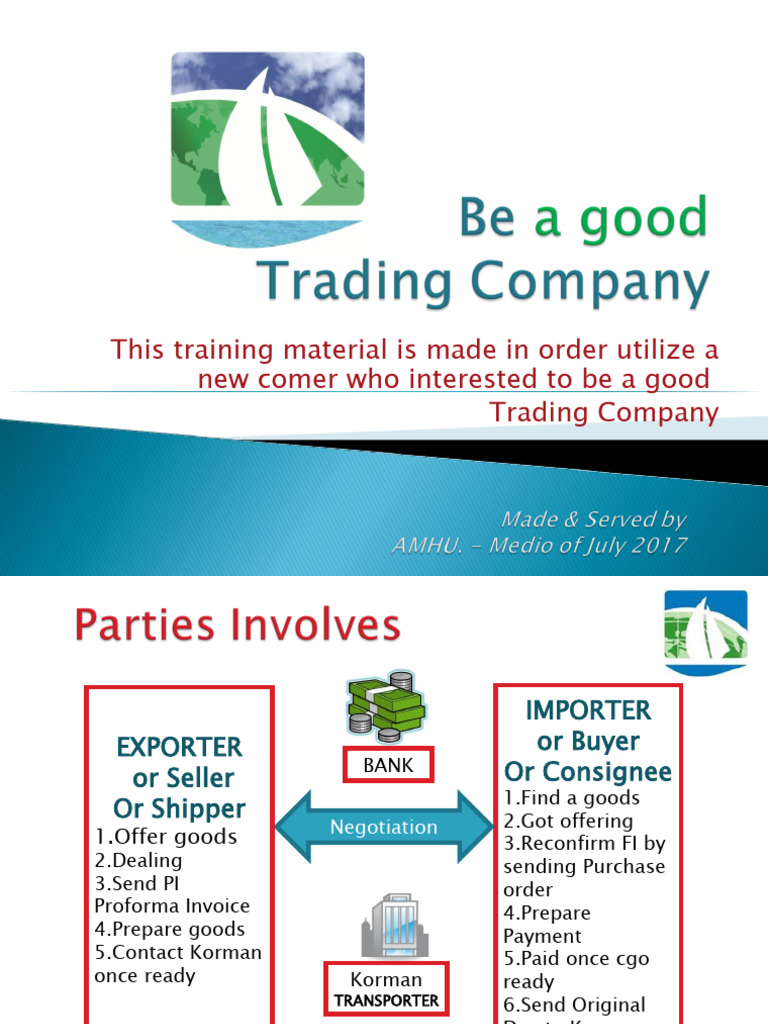 Be A Good Trader | PDF | Cargo | Freight Transport