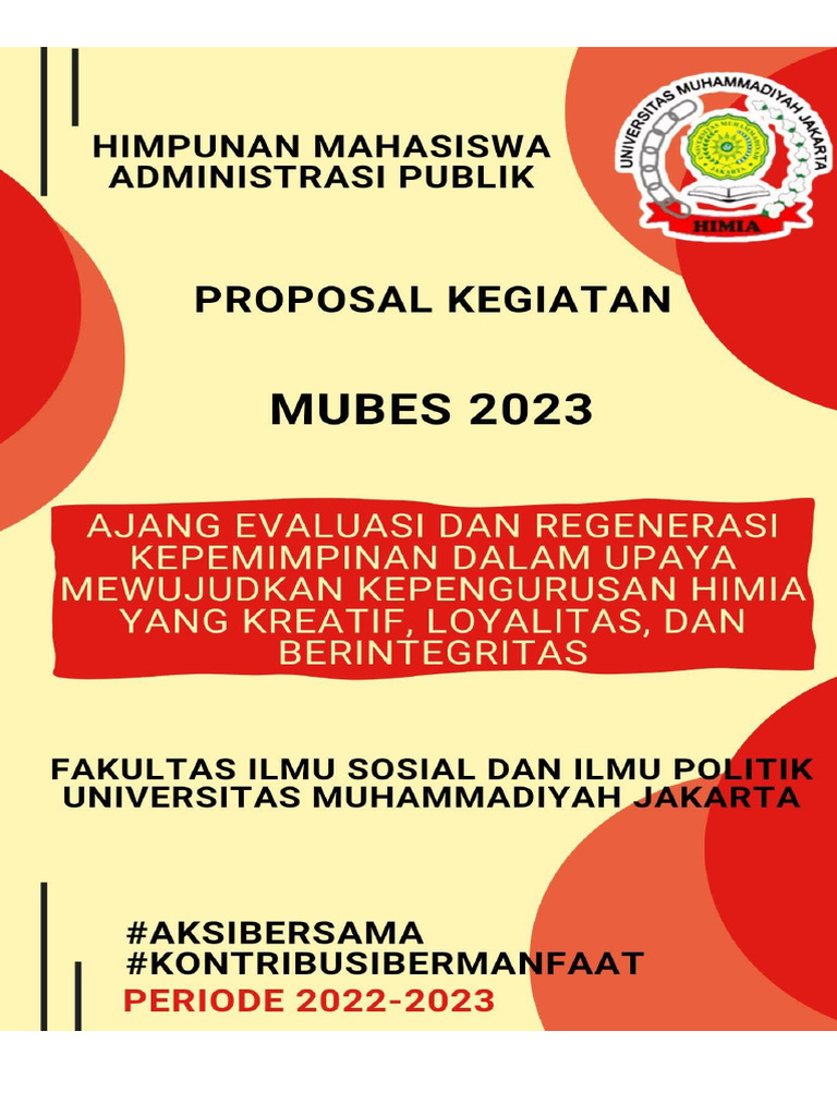 Proposal Mubes 2023 | PDF | Ilmu Sosial