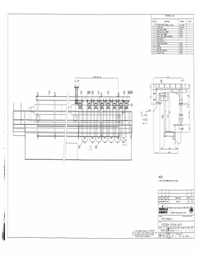 Favelle Favco Mechanical Drawing | PDF