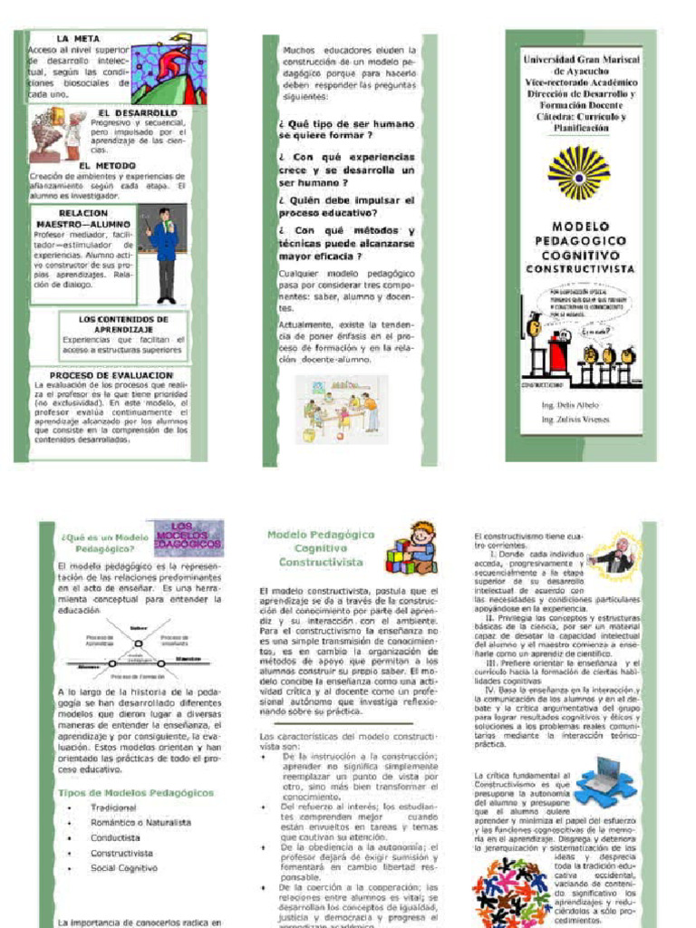 Triptico Modelo Constructivo | PDF