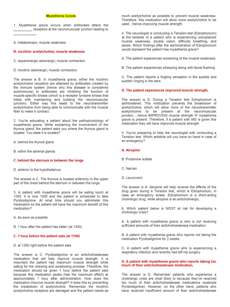 Neuro Test Questions | Download Free PDF | Neuron | Alzheimer's Disease
