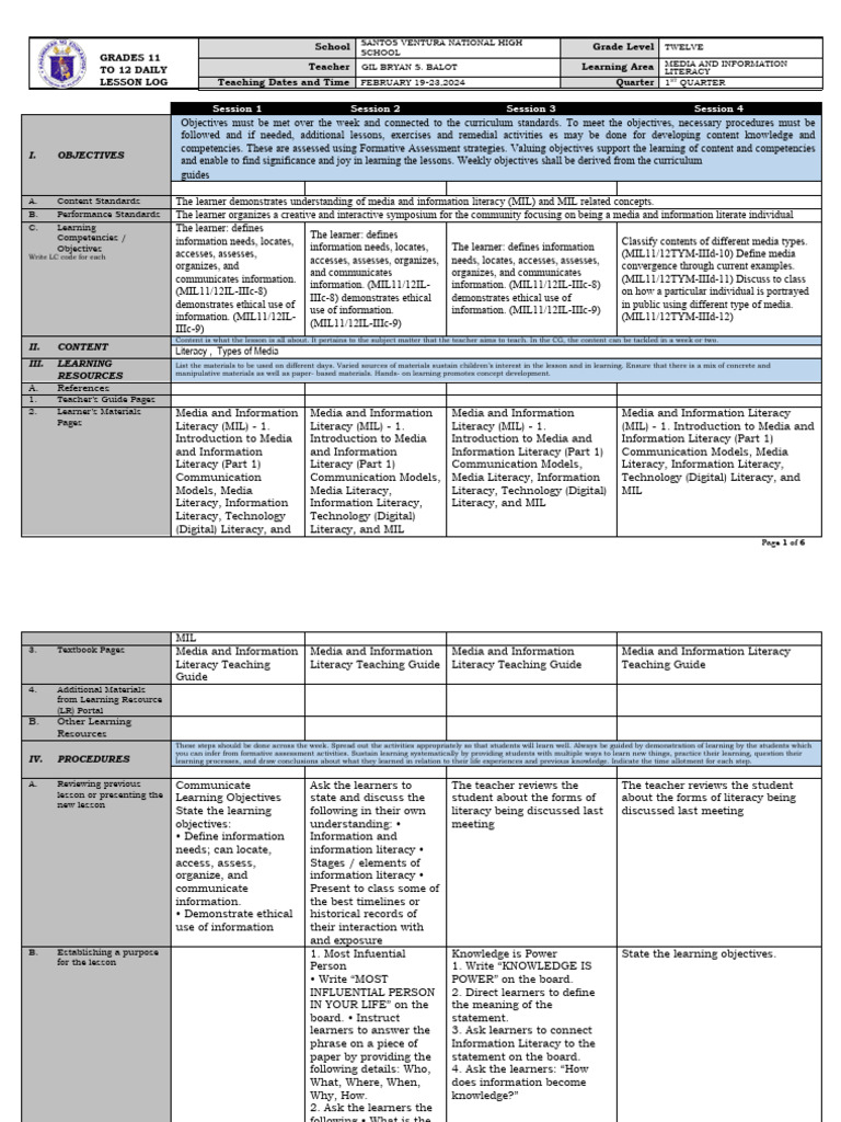 Session 1 Session 2 Session 3 Session 4 | PDF | Information | Learning