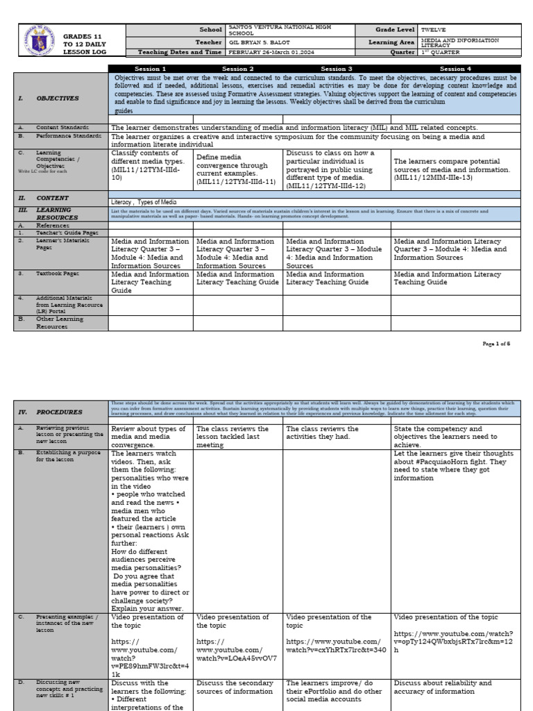 Session 1 Session 2 Session 3 Session 4 | PDF | Learning | Information