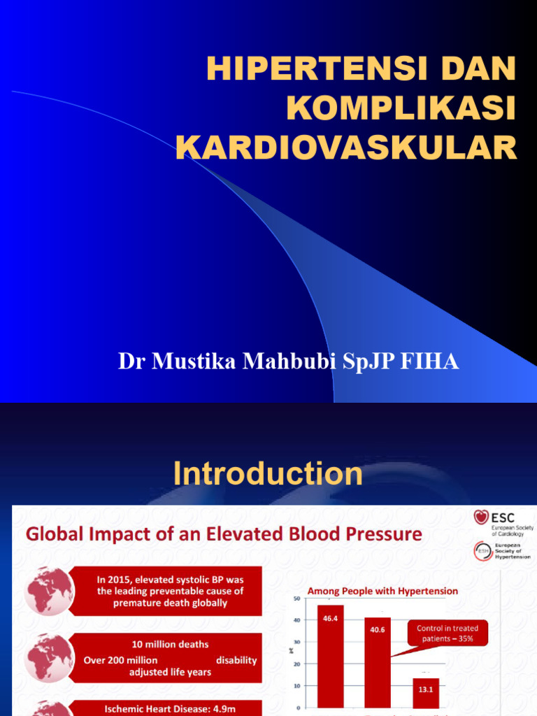 Seminar Hipertensi Dan Komplikasi Kardiovaskular Final | PDF | Hypertension | Blood Pressure